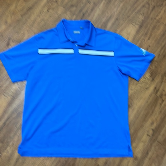 Ashworth | Shirts | Ashworth Blue Golf Shirt With Golf Club Insignia On ...